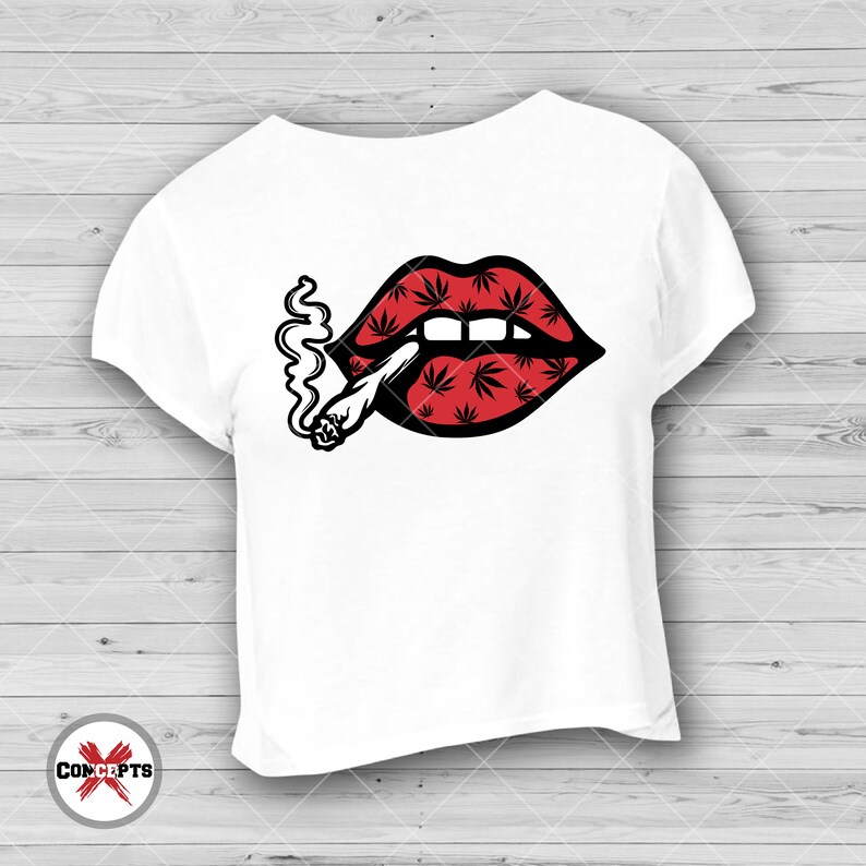 Smoking Marijuana Joint Svg Smoking Lips Svg Cannabis Png | Etsy