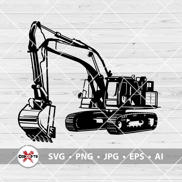 Excavator Bucket Svg - Etsy