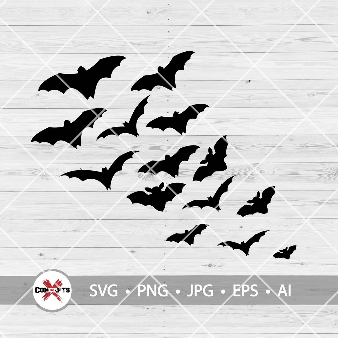 Fledermaus Svg, Mehrere Fledermaus SVG, Halloween Fledermaus SVG ...