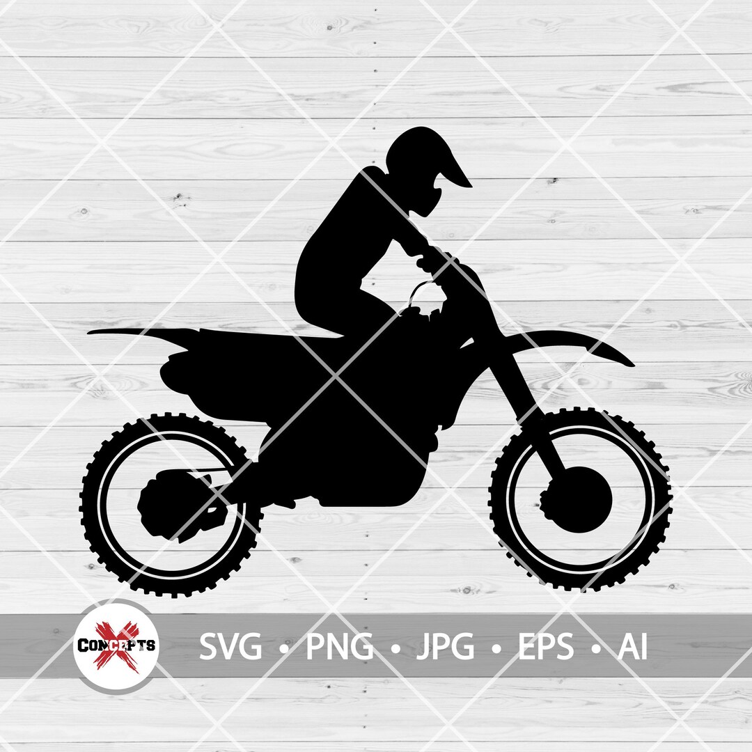 Motocross Svg File, Motorcycle Racing Svg, Dirt Bike Racing Svg ...