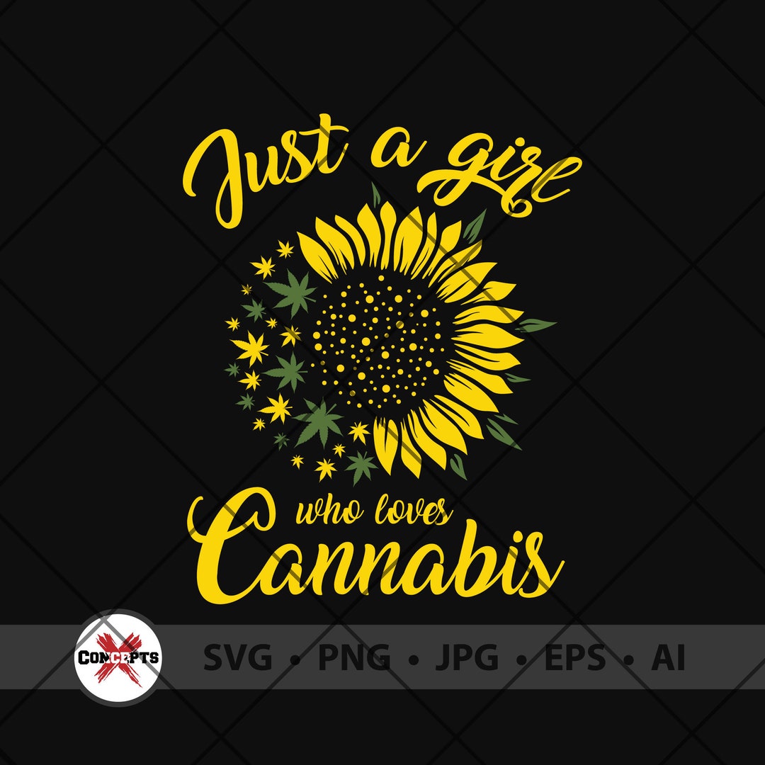 Marijuana Sunflower Svg, Weed Sunflower Svg, Cannabis Sunflower Svg ...