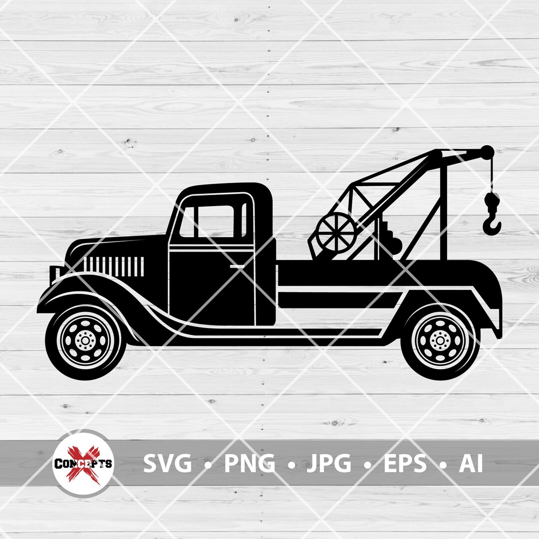 Tow Truck Svg, Tow Truck Clipart, Towing Truck Svg, Towing Truck Svg ...