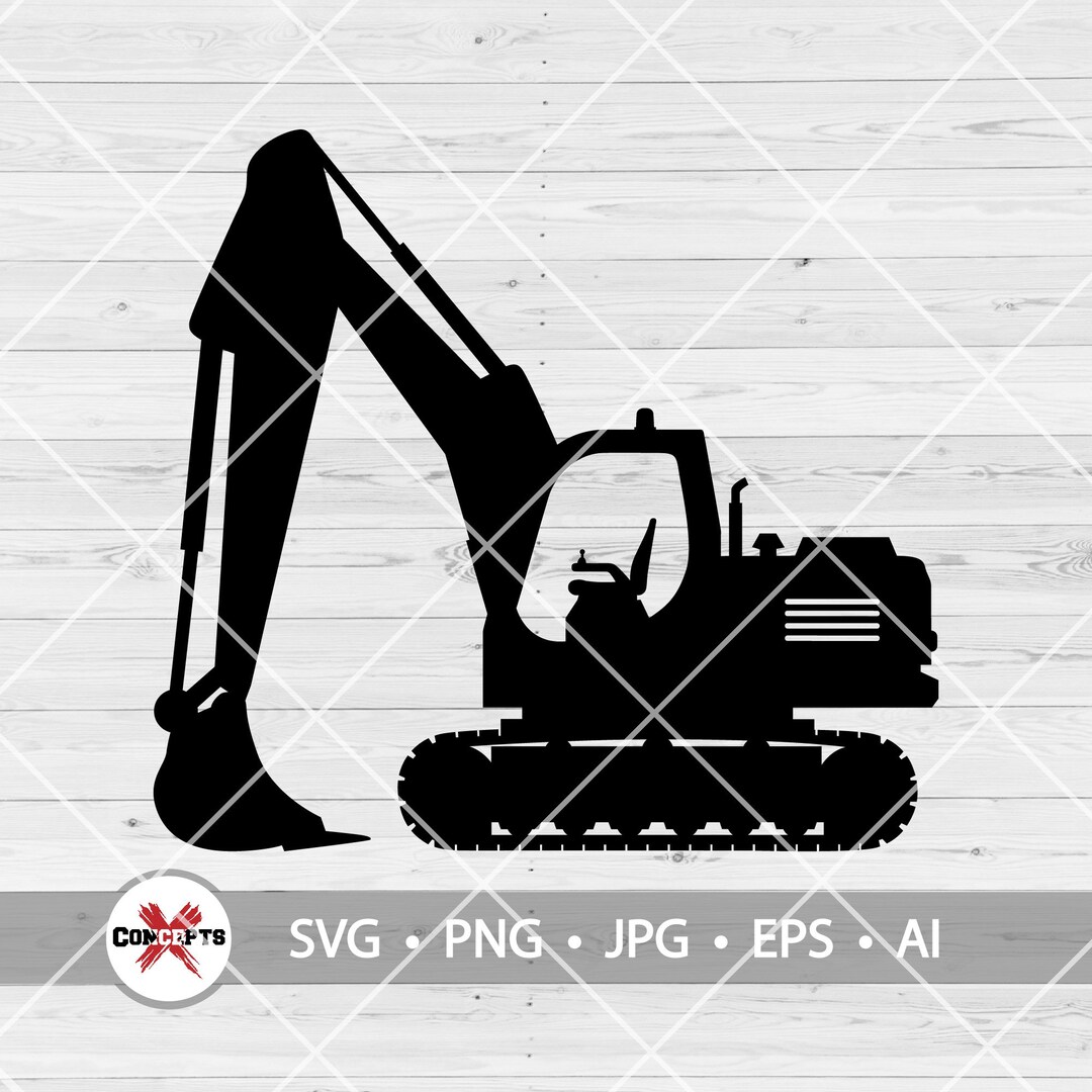 Excavator SVG File, Excavator Clipart, Us Heavy Equipment Svg ...