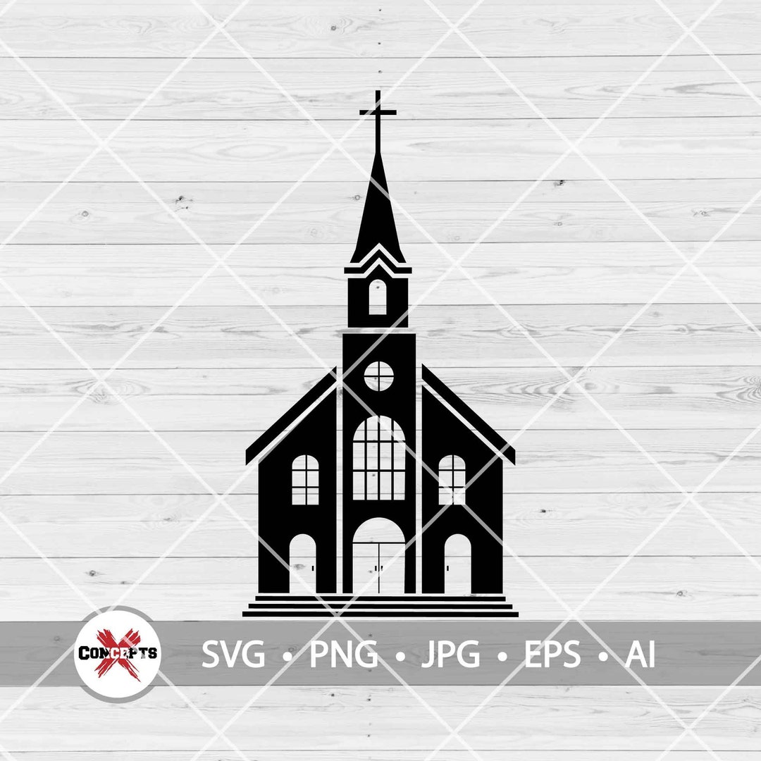 CHURCH SVG, Church Clipart, Religious Svg, Religion Svg, Church Png ...