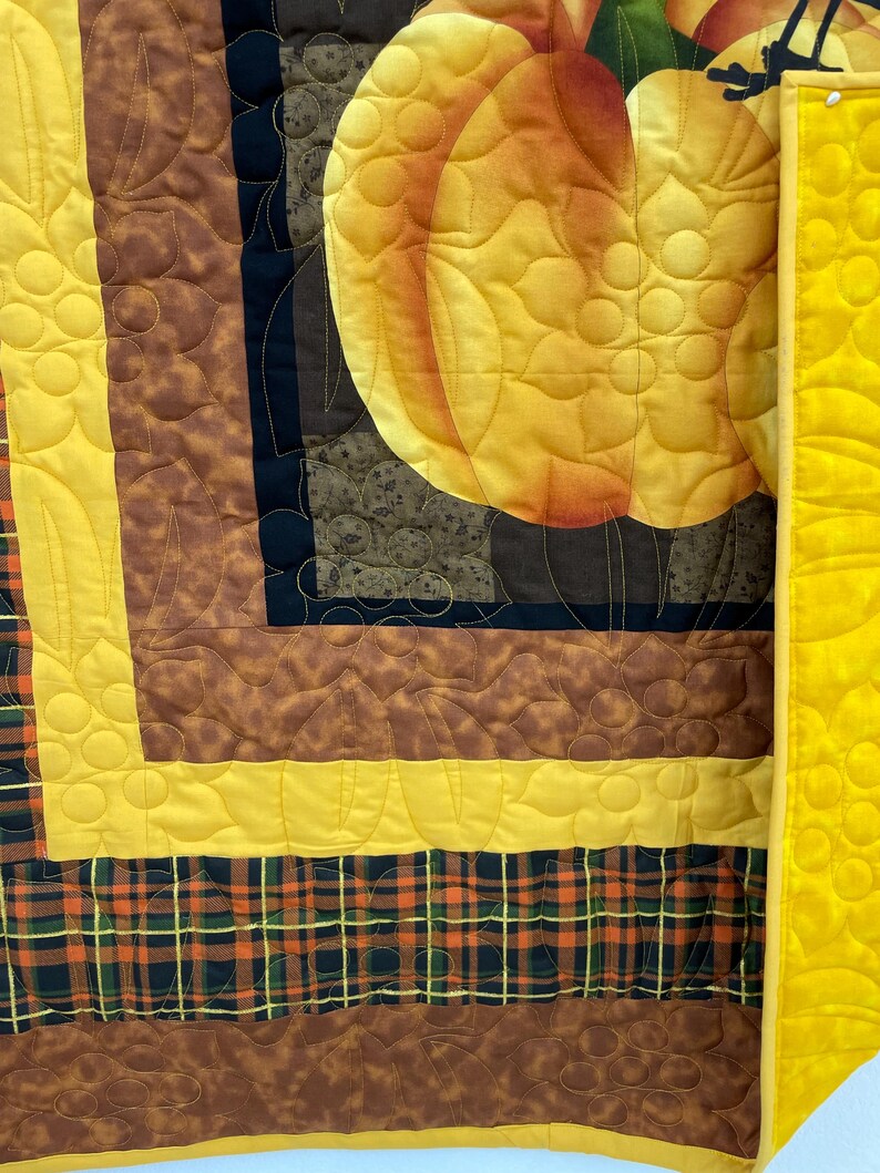 Sunflower Crow Pumpkin Fall Quilt Throw - Etsy