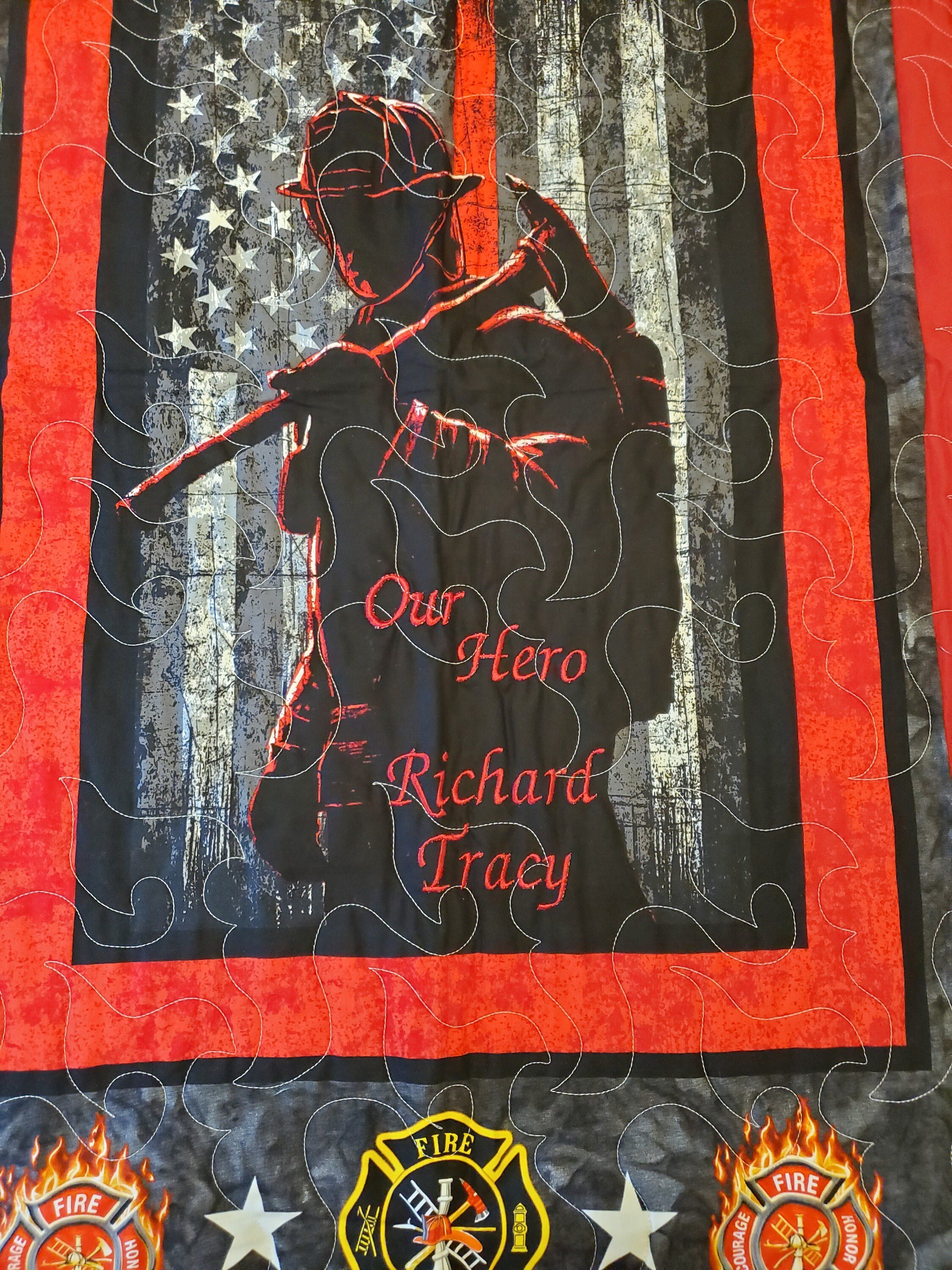 Personalized Serviceman Military Hero Quilted Throw - Etsy