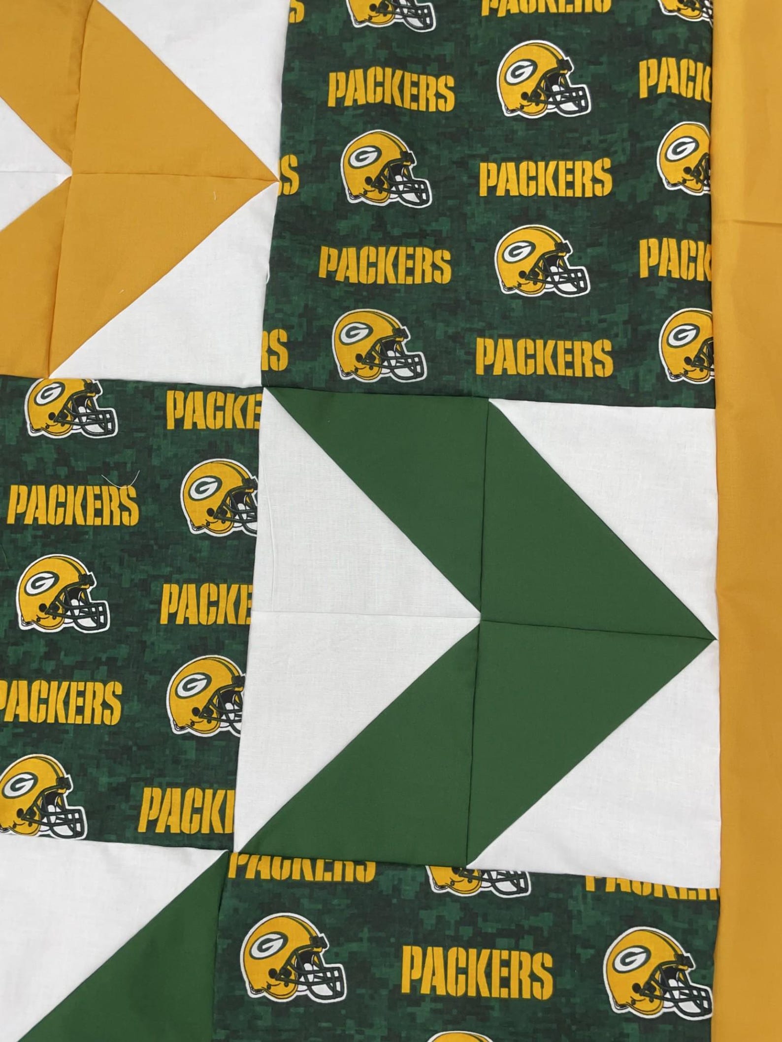 Green Bay Packers Large Throw Quilt - Etsy