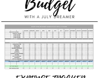 Small Business Tracker Income and Expenses excel Spreadsheet Template ...