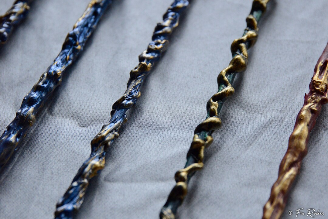 Magic Wand, Wands in Different Colors With Gold. Magical, Unique - Etsy
