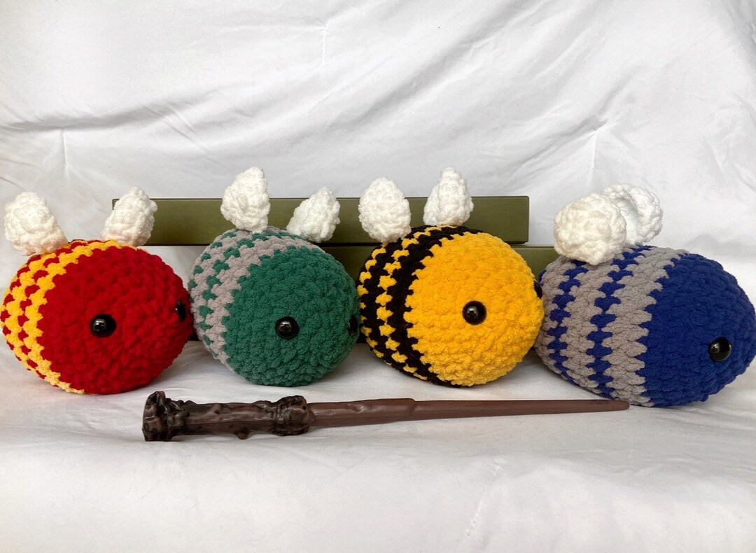 House Crochet Bees | HP Wizard Mini Amigurumi Plush | Magical Custom ...
