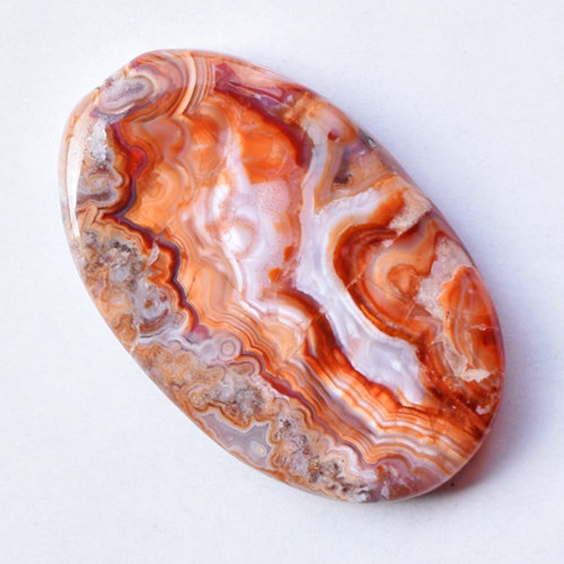 Smooth Polished Natural Crazy Lace Agate Oval Shape Cabochon | Etsy