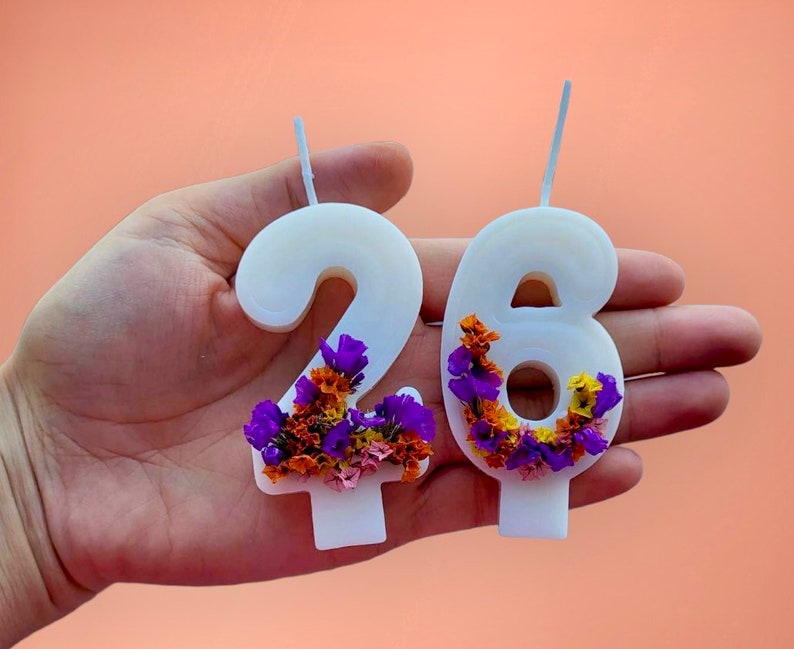 Unique Numbers Candles. Cake Toppers. Birthday Cake Candle. - Etsy