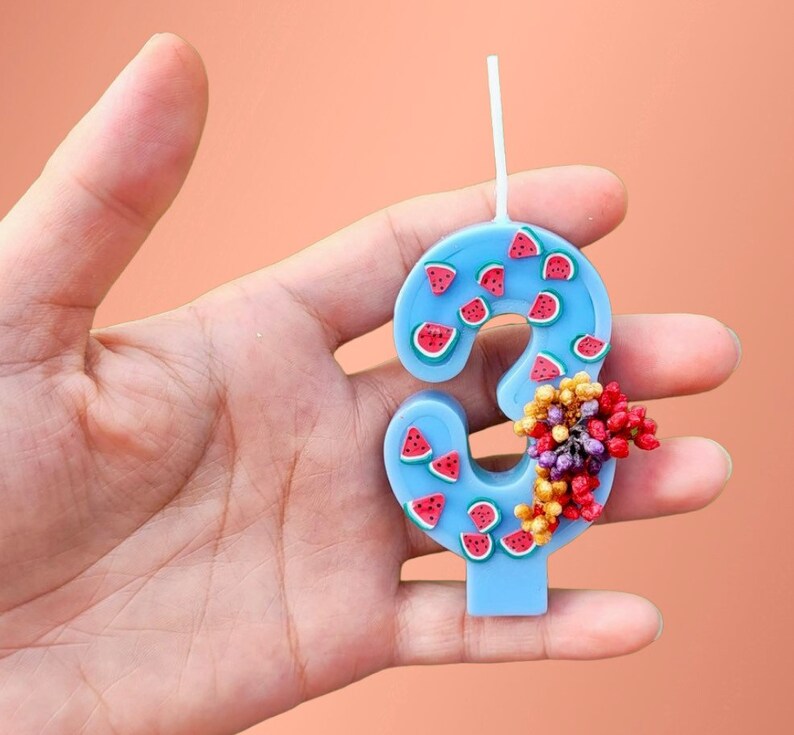 Unique Numbers Candles. Cake Toppers. Birthday Cake Candle. - Etsy