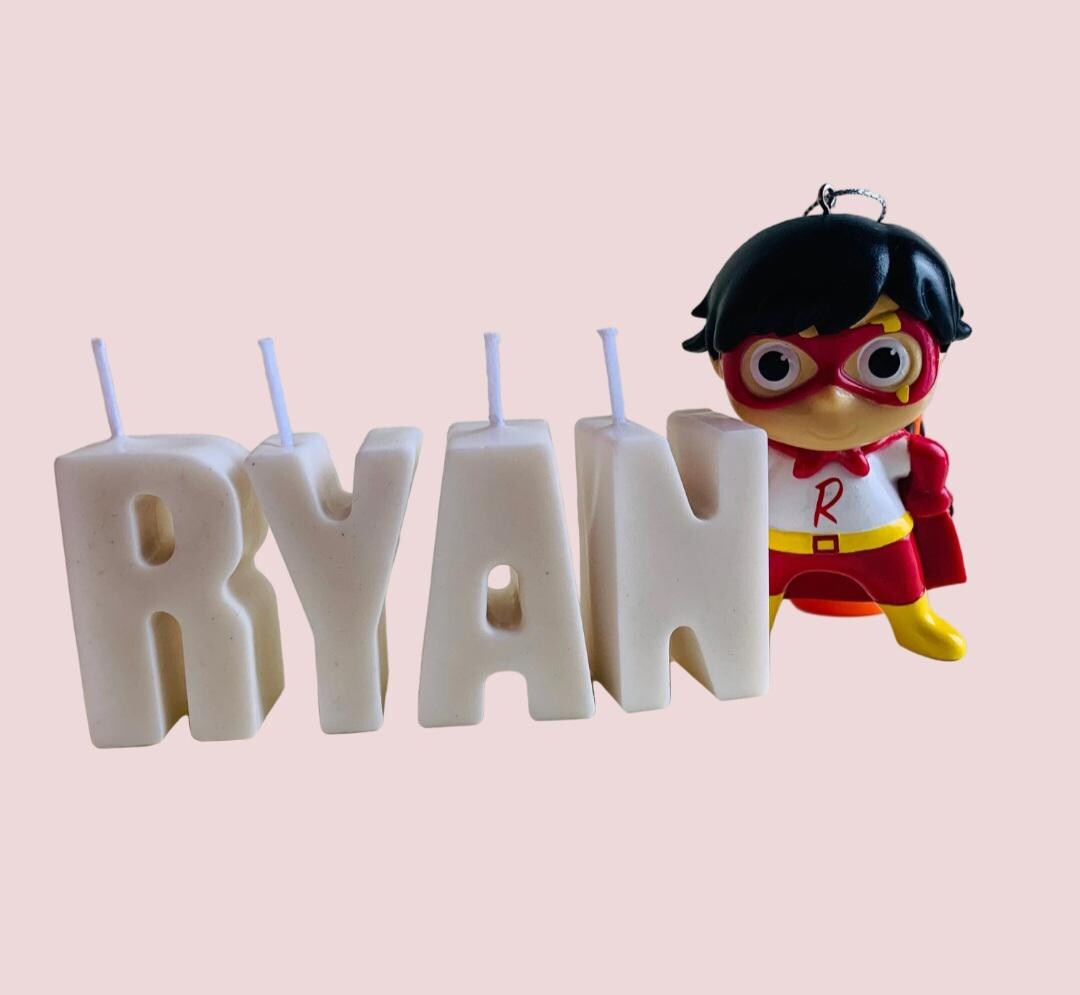 Personalized Birthday Candles: Letter Cake Toppers. Name Candles. Party ...