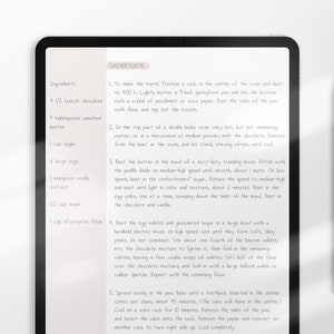 Digital Note Templates Two Column Minimalist Notebook Digital ...