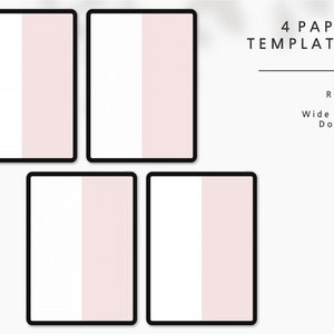 Digital Note Templates Two Column Minimalist Notebook Digital ...