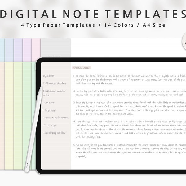 Two Column Notes Template - Etsy