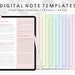 Digital Note Templates Two Column Minimalist Notebook Digital ...