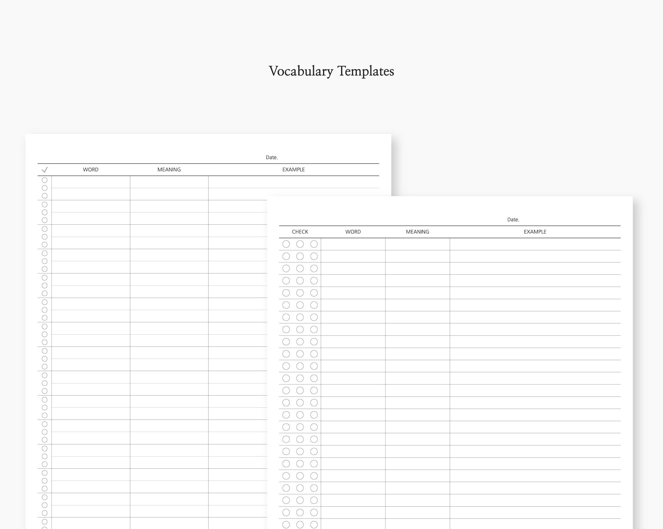 Digital Language Learning Template Bundle Korean Japanese - Etsy UK
