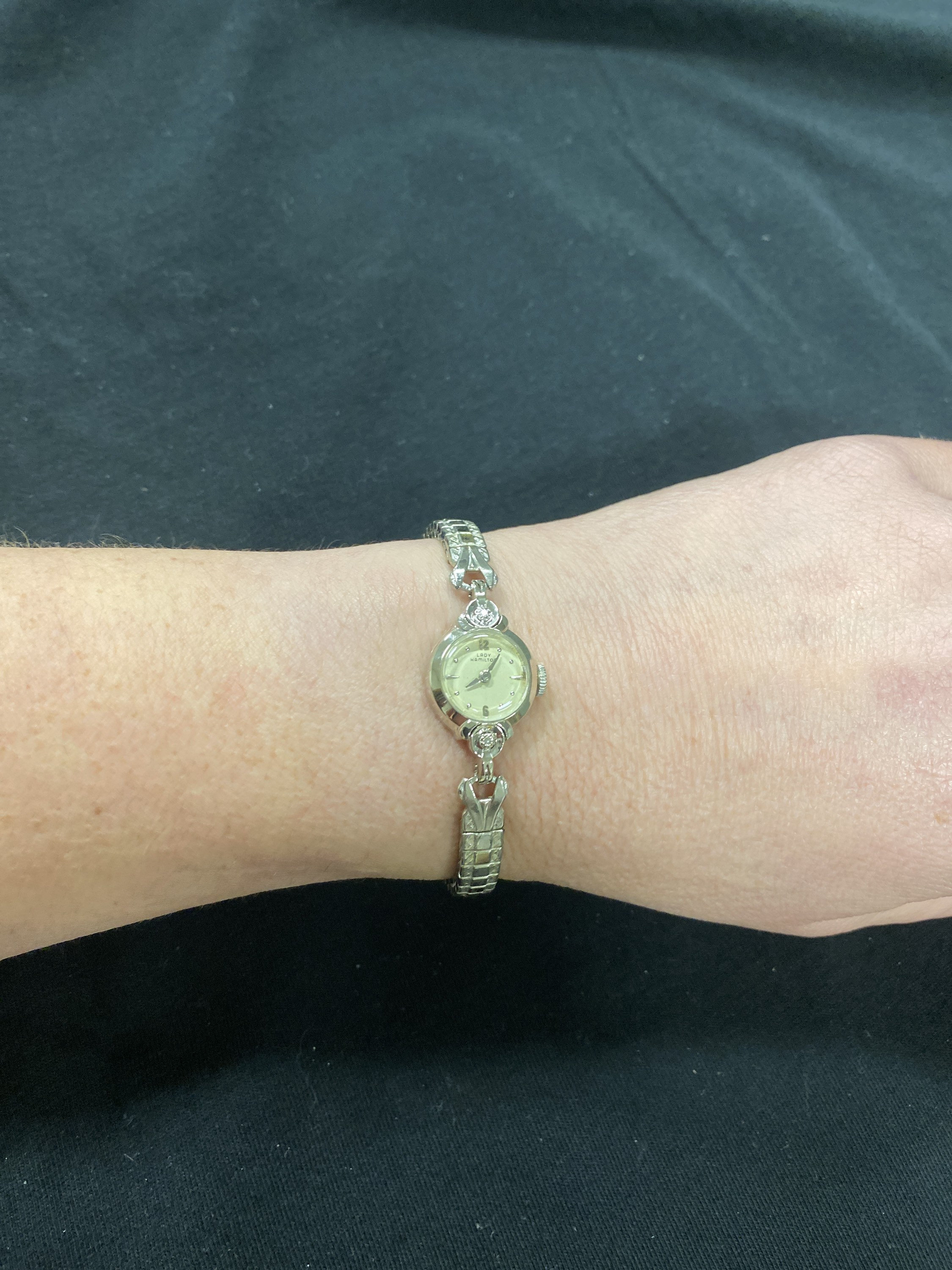 Vintage 1950s Lady Hamilton Gold Watch With 2 Diamonds - Etsy