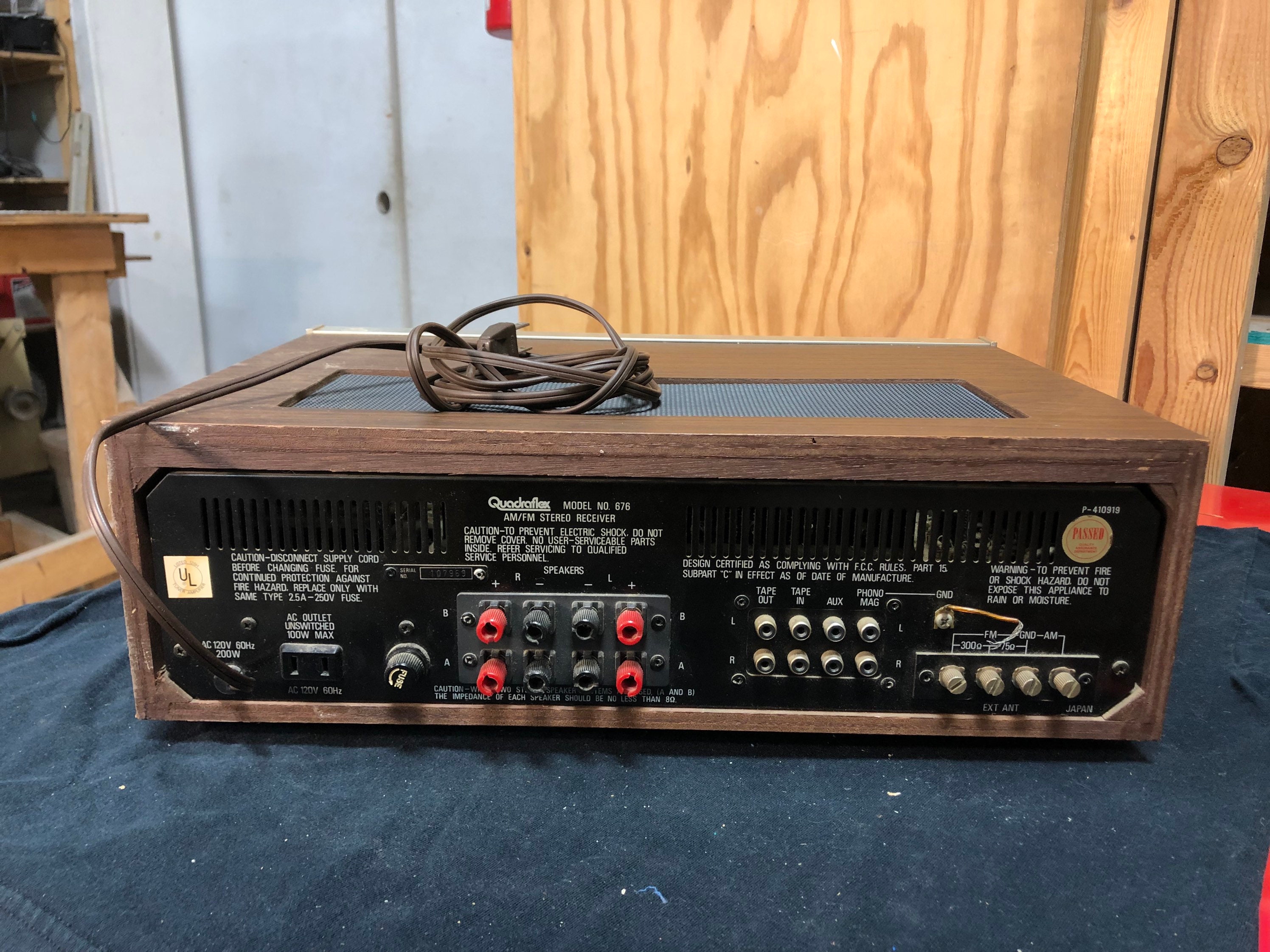 Vintage Quadraflex Stereo Reciever - Etsy Canada