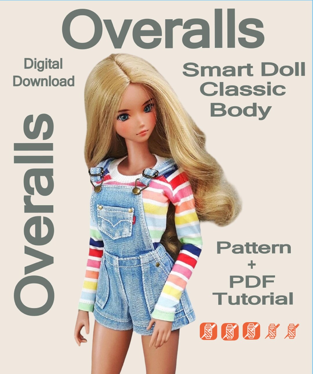 Smart Doll Overalls Pattern – Digital Sewing Pattern - Etsy