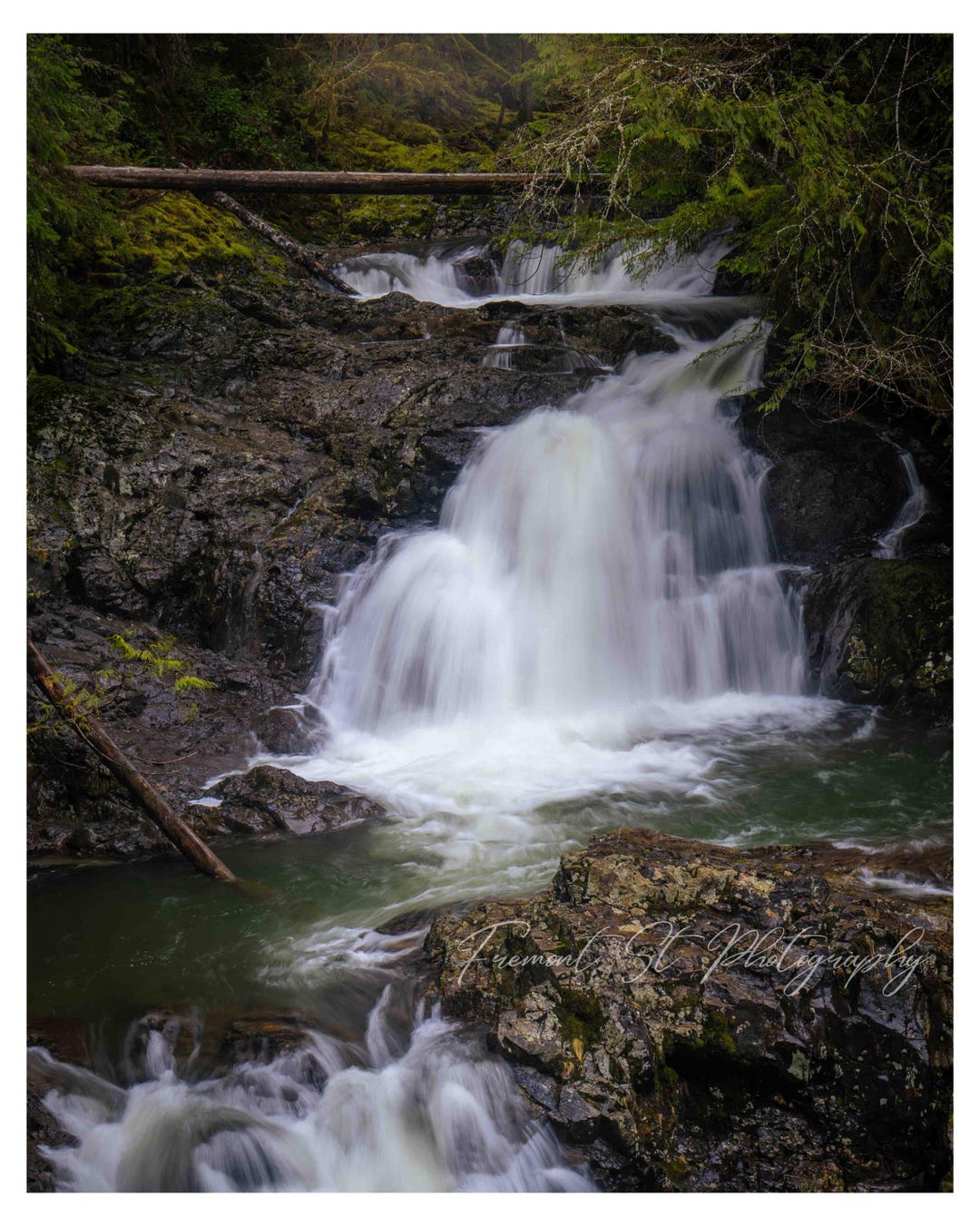 Wallace Falls Photo, Cascade Mountains Photography Wall Art, Waterfall ...