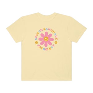 Speech Daisy Multicolored Comfort Colors T-shirt | Speech Therapy SLP ...