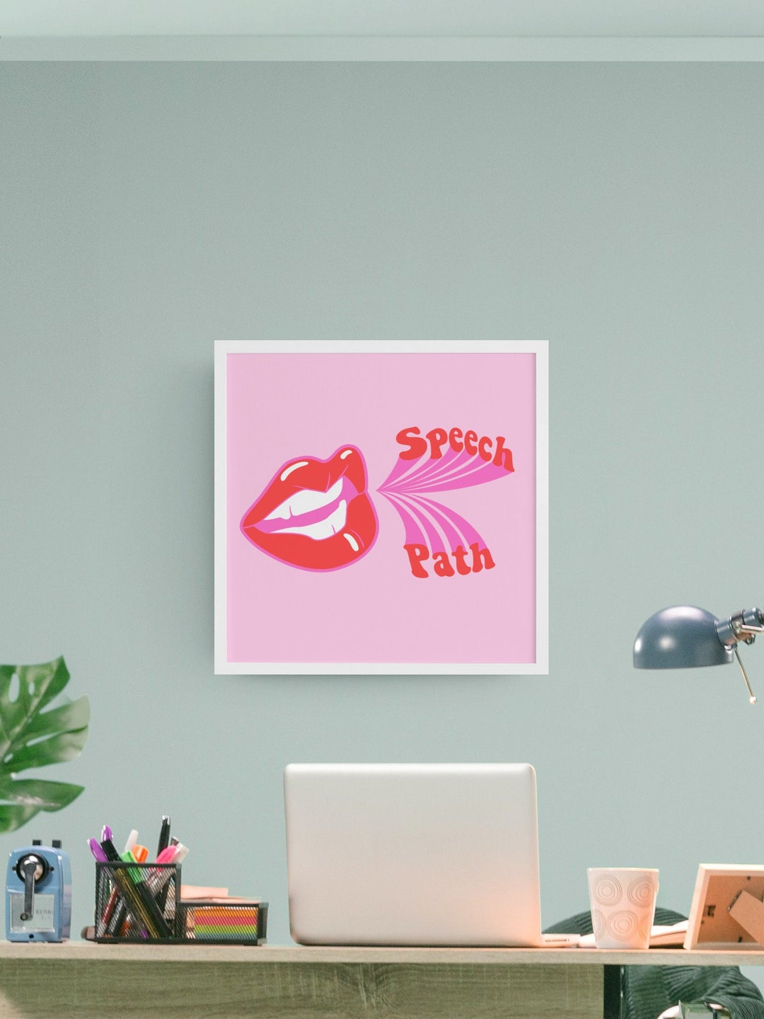 Speech Path Mouth Digital Print | Speech Room Poster | Speech Room Wall ...