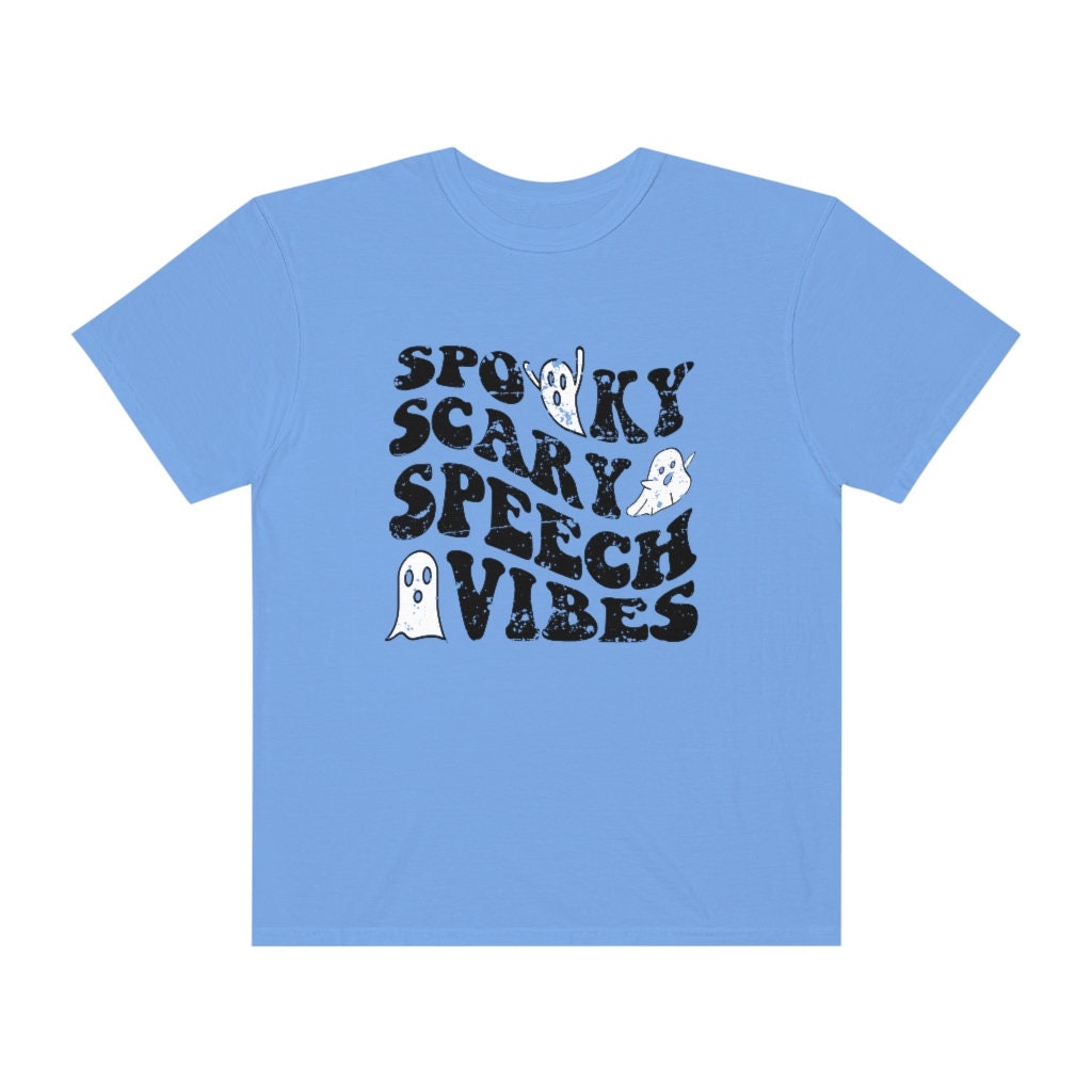 Spooky Scary Speech Vibes Comfort Colors T-shirt SLP Shirt - Etsy