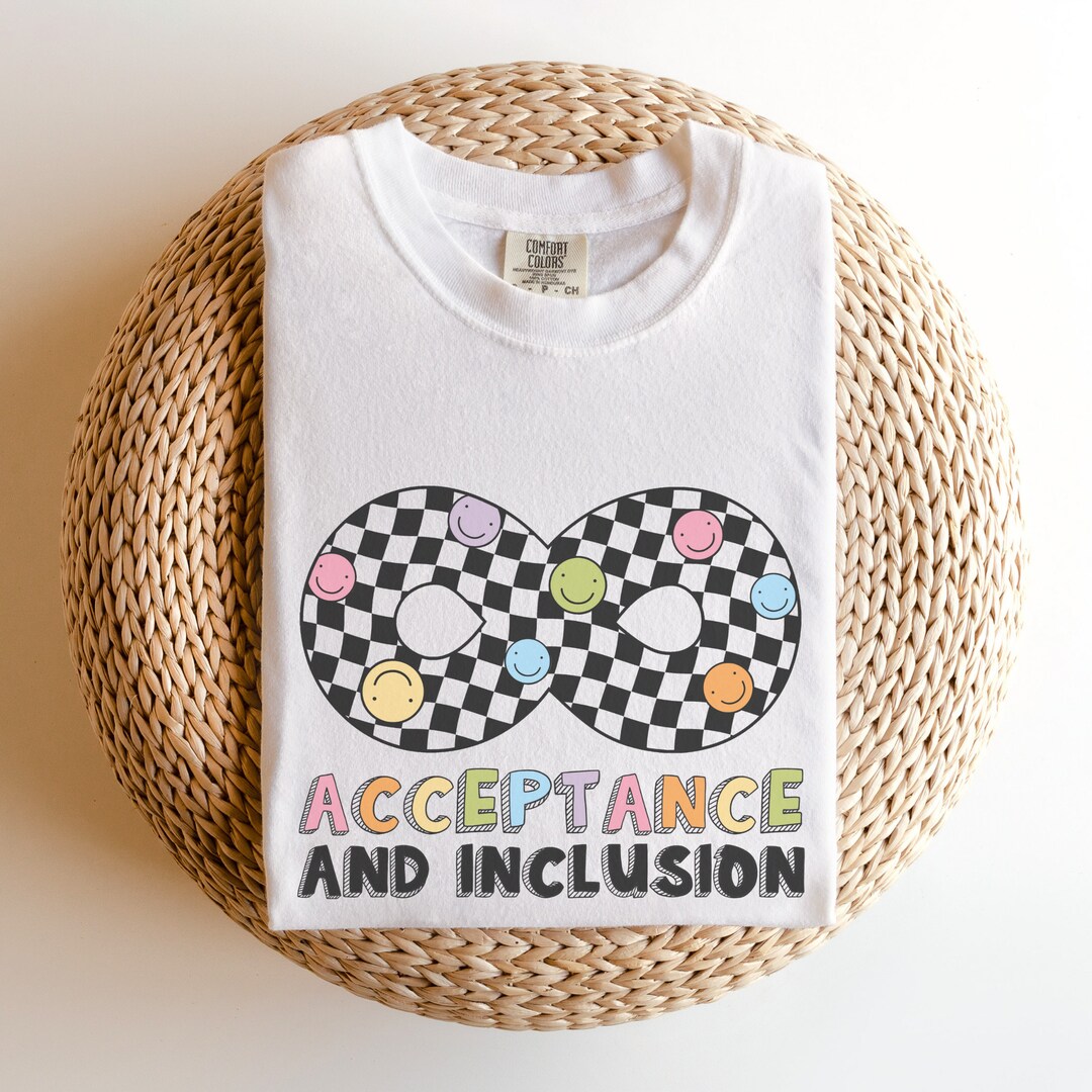 Acceptance and Inclusion Comfort Colors T-shirt | Autism Acceptance ...