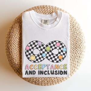 Acceptance and Inclusion Comfort Colors T-shirt Autism Acceptance Shirt ...
