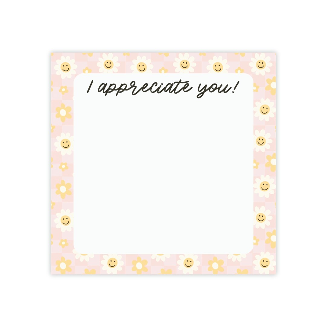Appreciation Post-it® Note Pads | Teacher Therapist Kind Words ...
