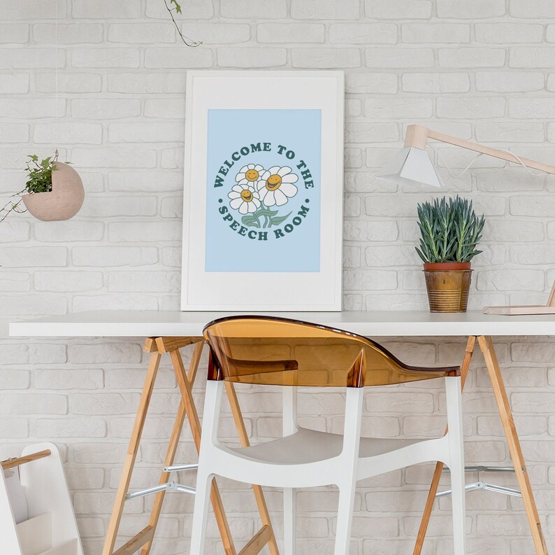 Welcome to the Speech Room Digital Print Speech Room Poster - Etsy