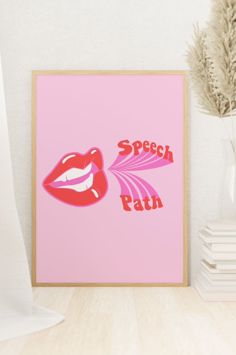 Speech Path Mouth Digital Print | Speech Room Poster | Speech Room Wall ...