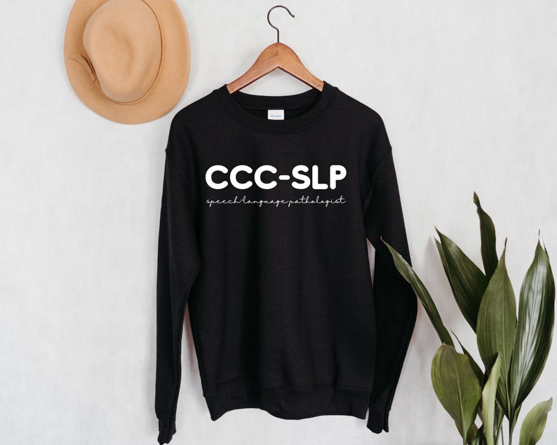 CCC SLP Crewneck Sweatshirt White Font SLP Sweatshirt - Etsy