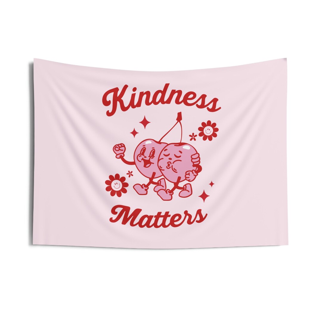 Kindness Matters Wall Tapestry | Therapy Classroom Tapestry | Classroom ...