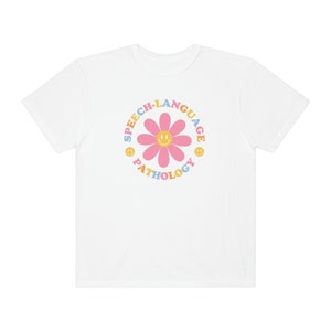 Speech Daisy Multicolored Comfort Colors T-shirt | Speech Therapy SLP ...