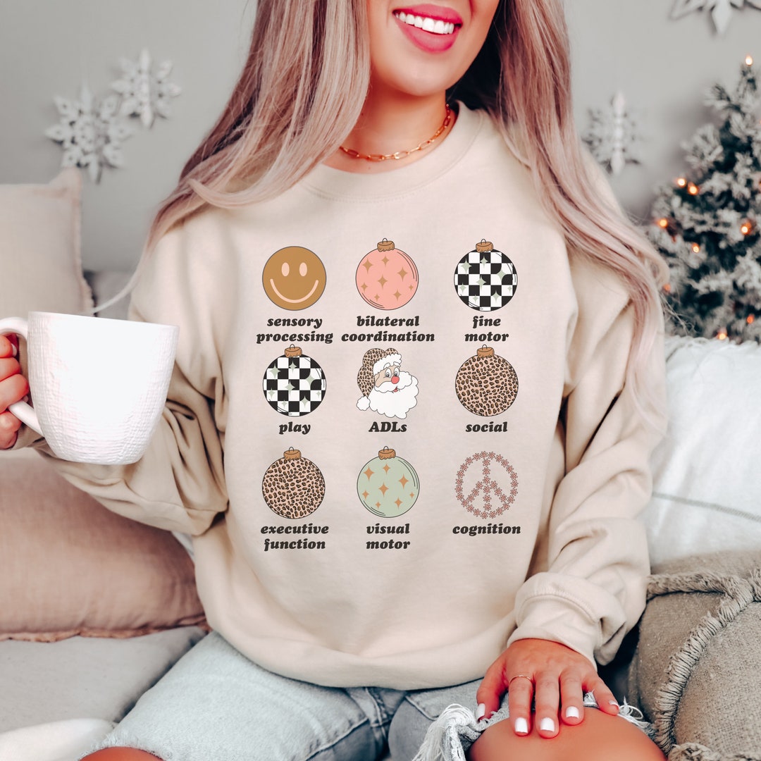 Retro Holiday OT Scope of Practice Crewneck Sweatshirt | Occupational ...