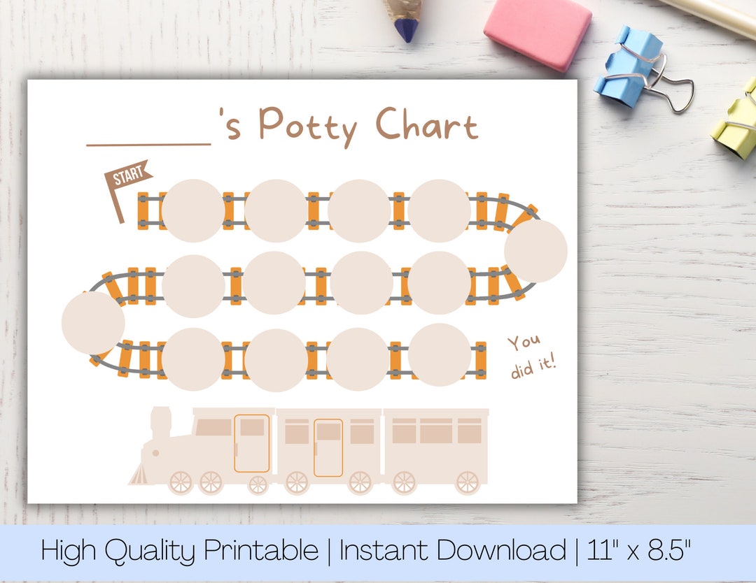 Potty Progress Tracker, Boy Potty Training Sticker Chart, Toddler Boy ...