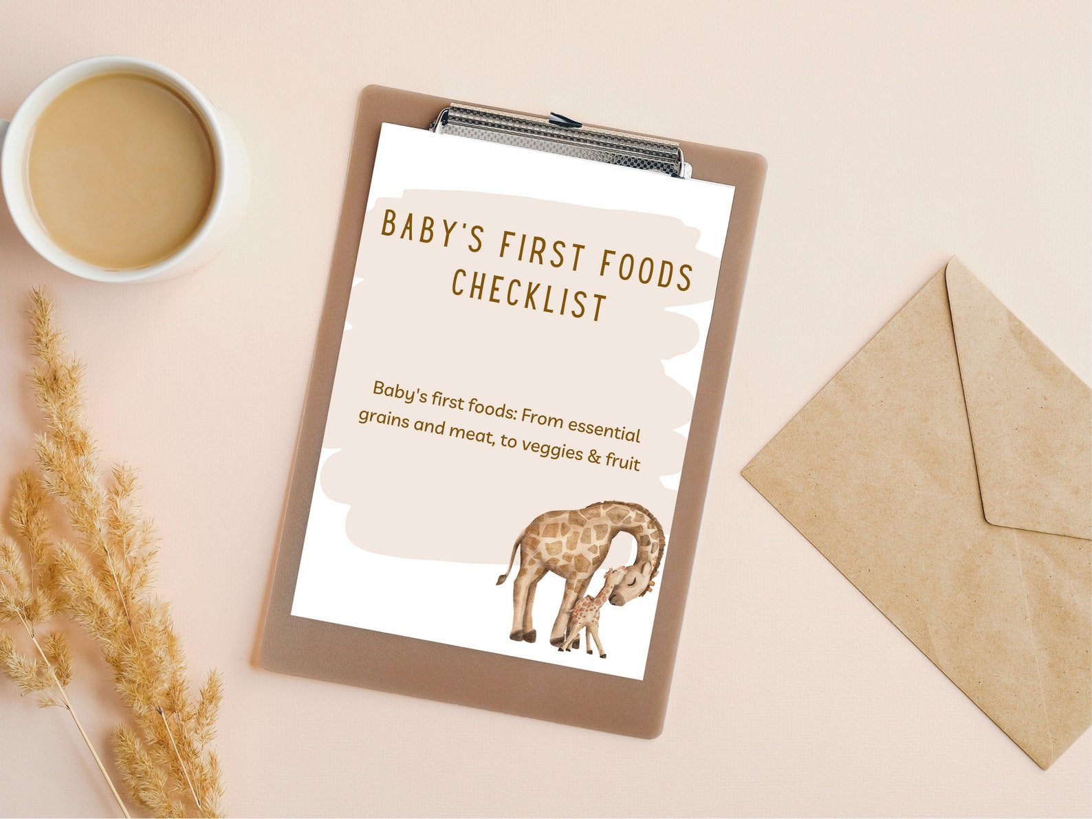 Printable Baby First Foods Checklist, Baby Led Weaning Tracker, Digital ...