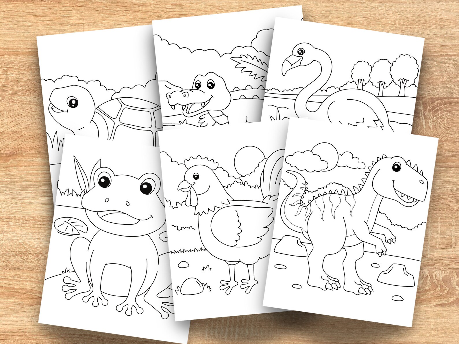 25 Animal Coloring Pages for Toddlers, Printable Coloring Pages for ...