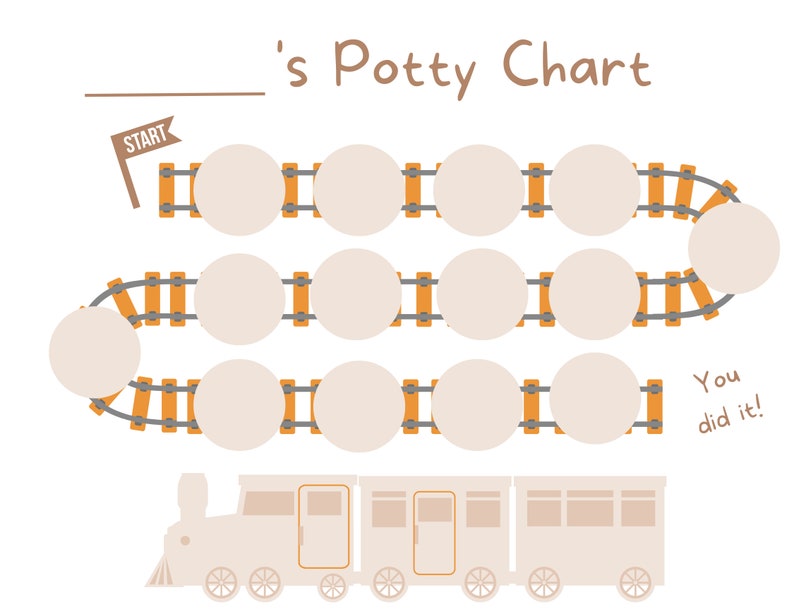 Potty Progress Tracker, Boy Potty Training Sticker Chart, Toddler Boy ...