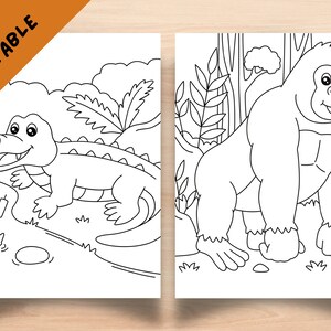 25 Animal Coloring Pages for Toddlers, Printable Coloring Pages for ...