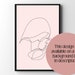 Mommy and Me Line Drawing, Gift for Expecting Mom, Line Wall Art for ...