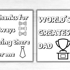 Fathers Day Gift From Kids, Dad Coloring Page Printable, Instant ...