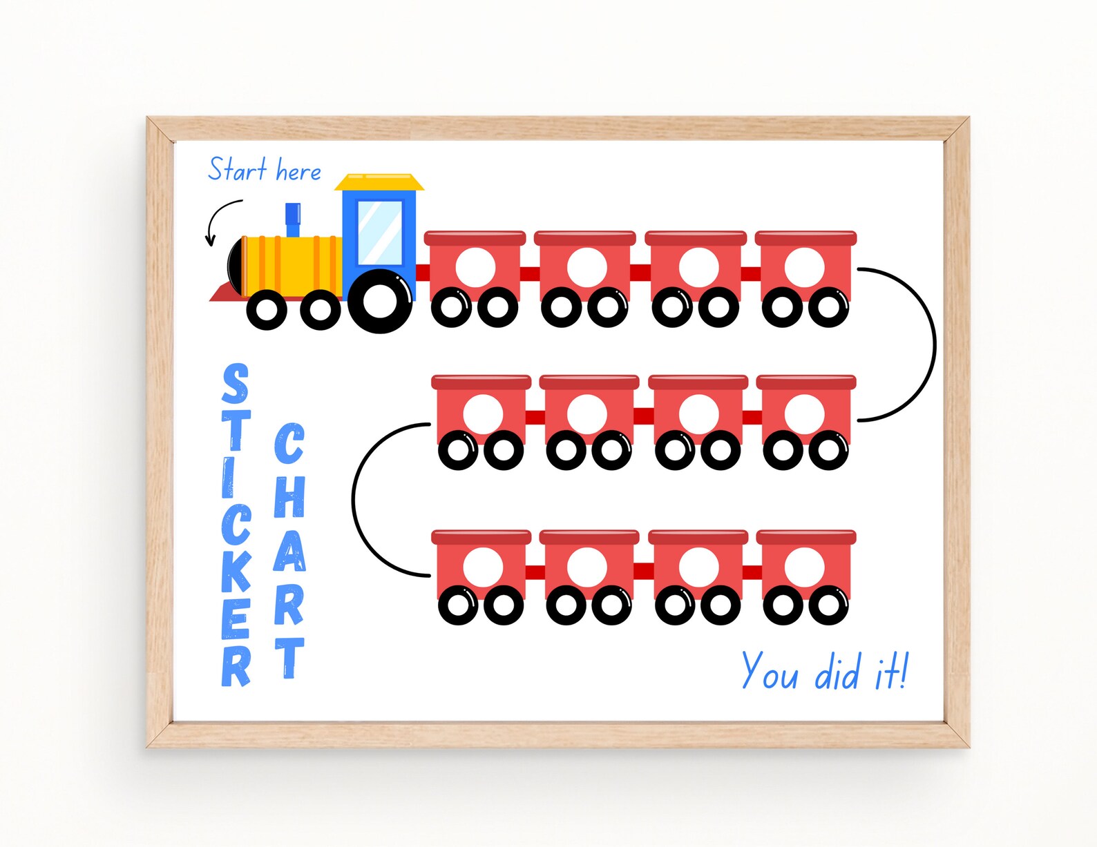 Toddlers Routine Sticker Chart, Kids Habit Reward Chart, Printable ...