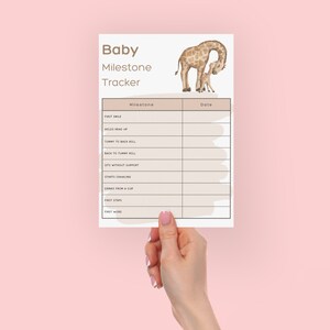 Baby Milestone Tracker - DIGITAL PRINT! Baby First Years Milestones ...