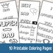 Fathers Day Gift From Kids, Dad Coloring Page Printable, Instant ...