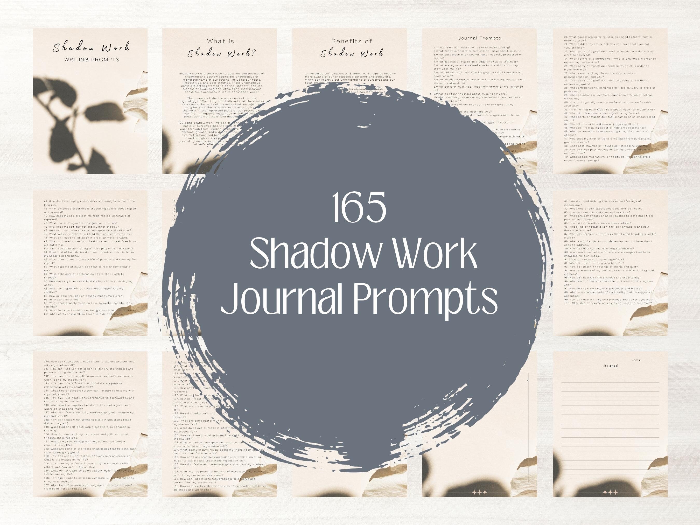 165 Shadow Work Writing Prompts - Journal Prompts for Inner Exploration ...